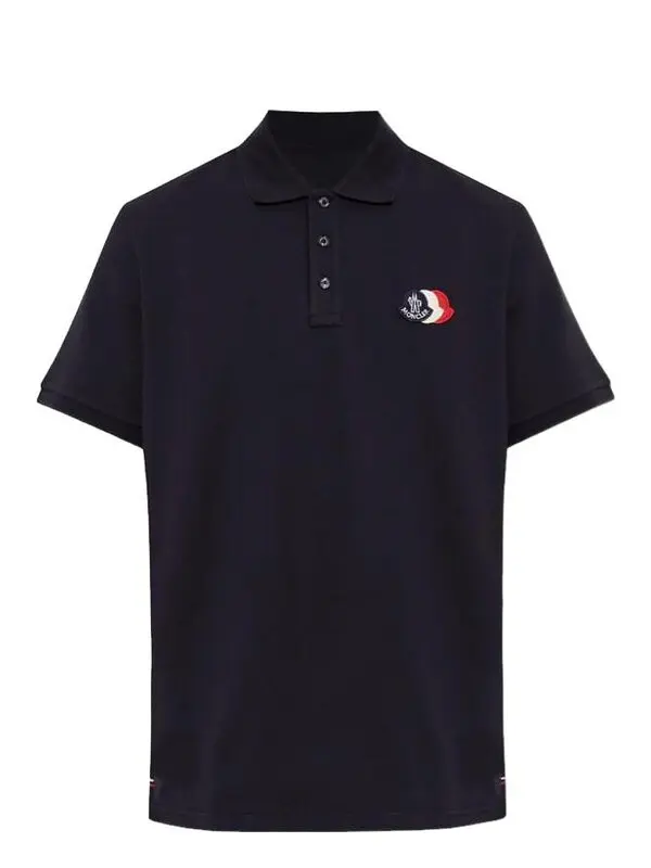 Moncler Polo Shirts - Blue