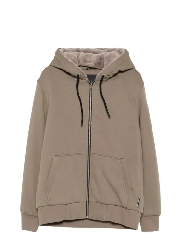 Moose Knuckles Zip-up Hoodie - Cream