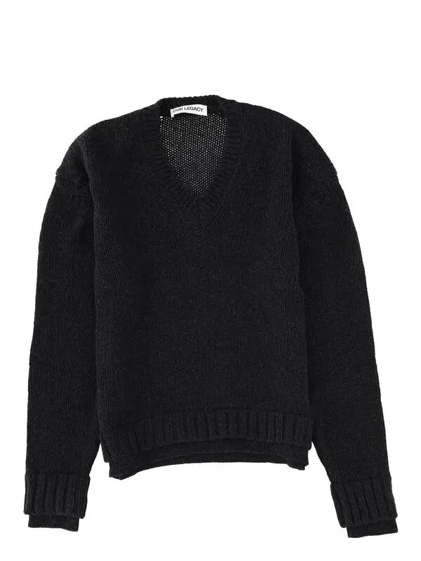 Our Legacy False V-neck Sweater - Black