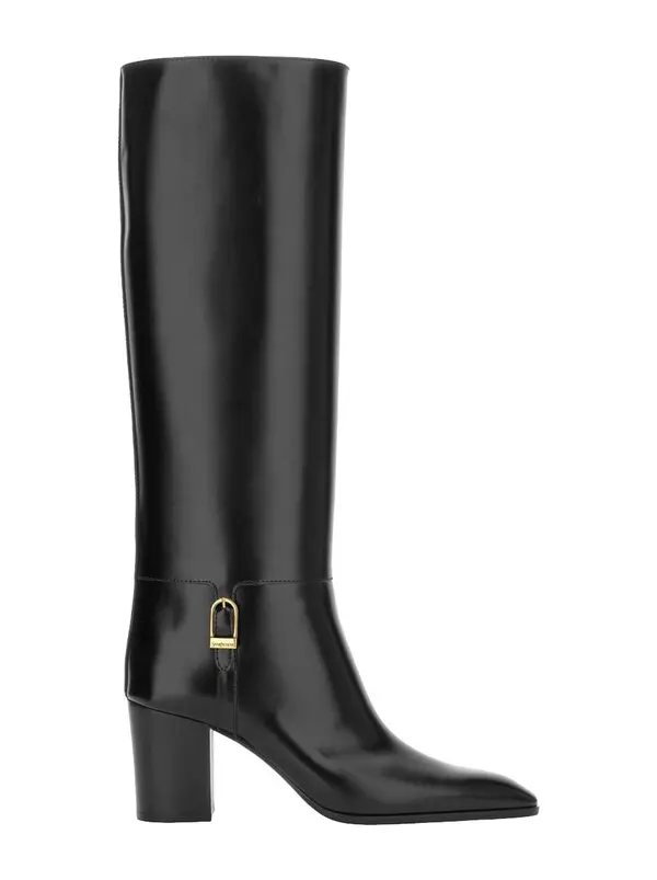 Saint Laurent Julia Knee High Boots - Black
