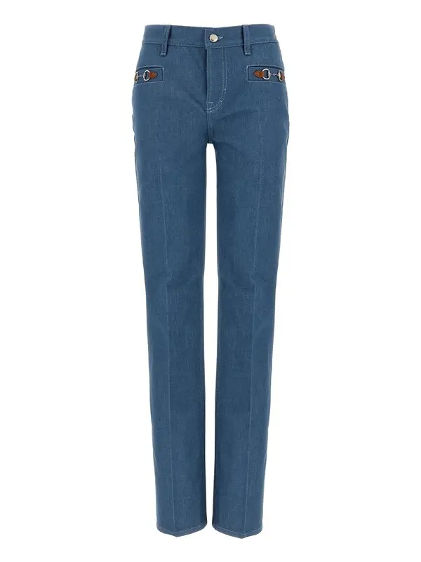 Gucci Morsetto' Jeans - Blue