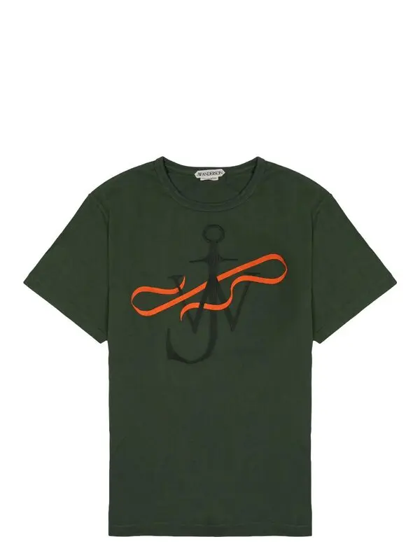 JW Anderson T-shirt Con Logo - Green
