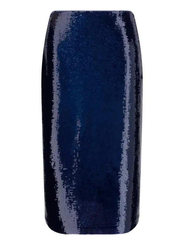 TOM FORD Sequin Midi Skirt - Blue
