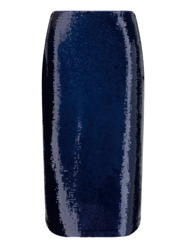 TOM FORD Sequined Midi Skirt - Blue