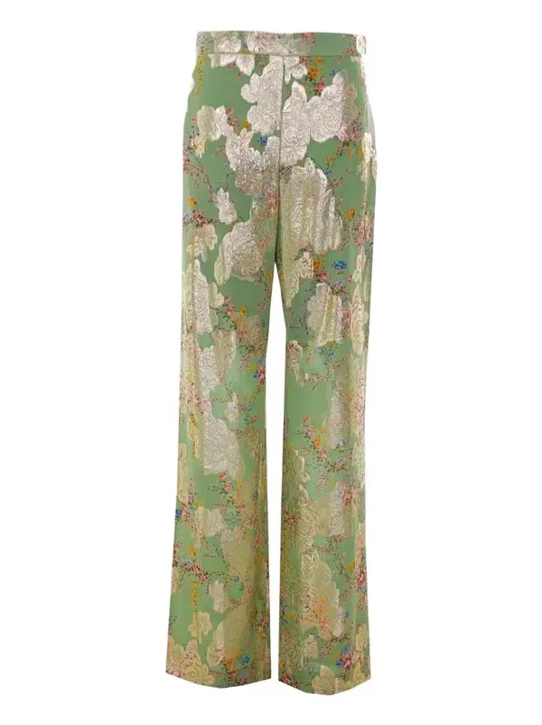 Valentino Garavani Apres L'hiver Ramage Pants - Green