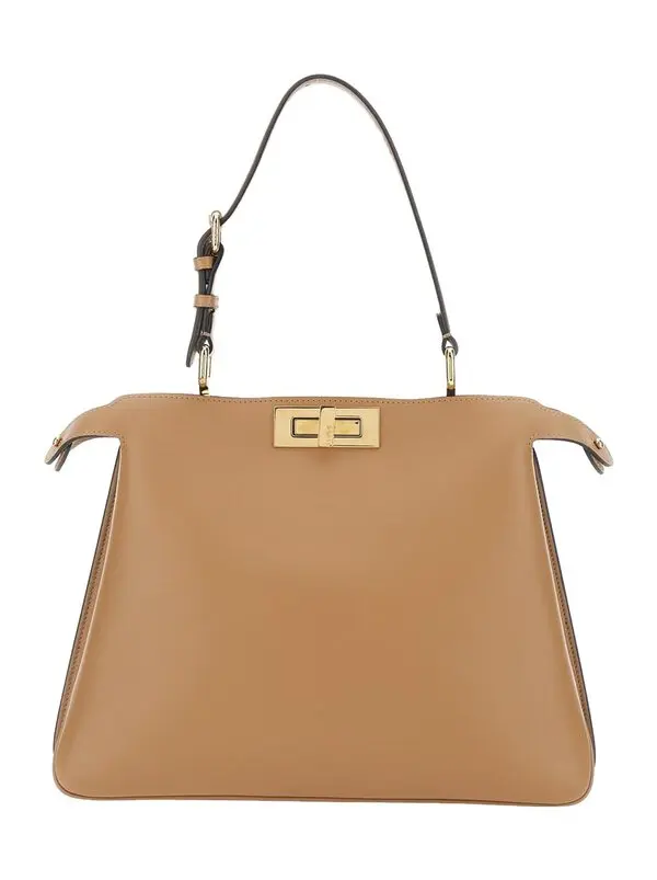Fendi Leather Peekaboo Soft Medium Handbag - Multicolor