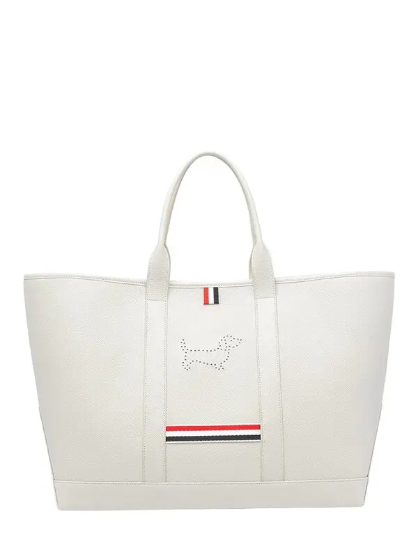 Thom Browne Hector Tote Bag - White