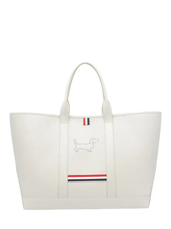 Thom Browne Hector Tote Bag - White