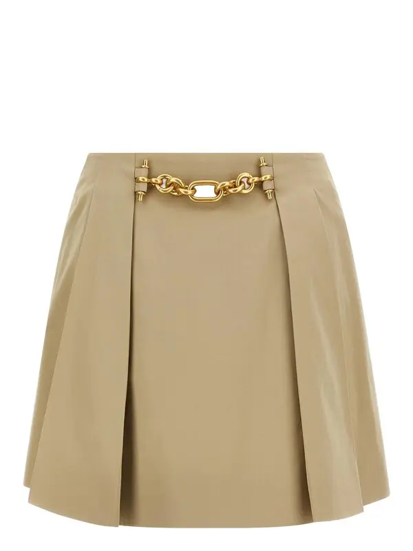 Balmain Chain Skirt - Cream