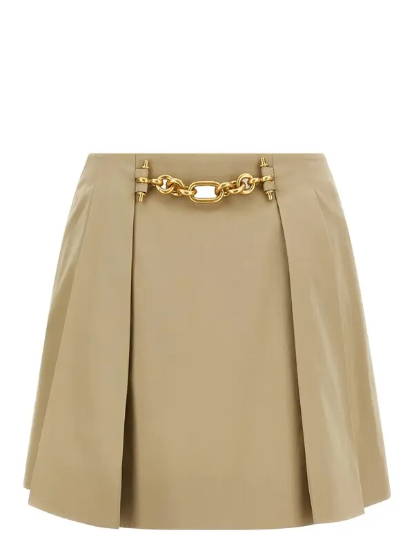 Balmain Chain Skirt - Cream
