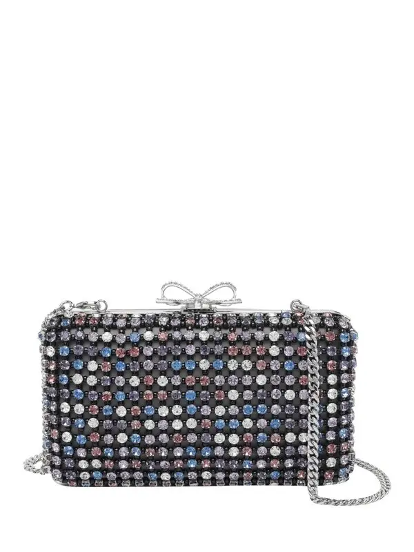 SELF-PORTRAIT Multi Crystal Clutch - Multicolor