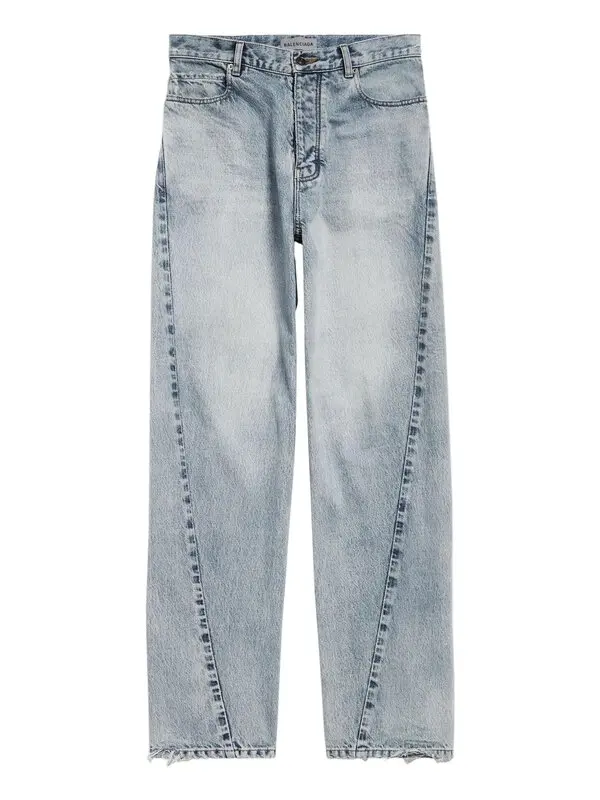 Balenciaga Twisted-seam Denim Jeans - Blue