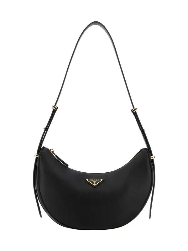 Prada Leather Shoulder Bag - Black