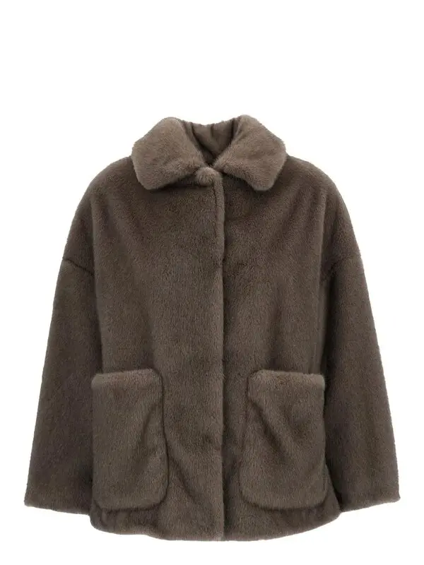 Herno Faux Fur Bomber Jacket - Multicolor