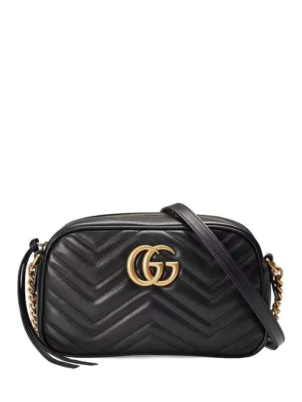 Gucci Gg Marmont Small Shoulder Bag - Black