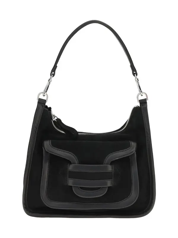 Pierre Hardy Alpha Day Miss Leather Shoulder Bag - Black