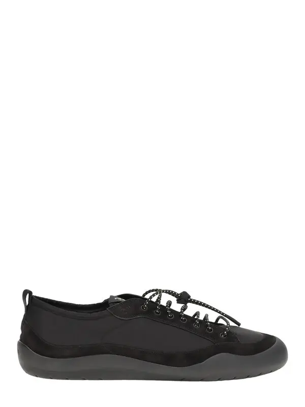 Prada Leather And Fabric Sneakers - Black
