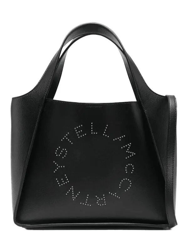 Stella McCartney Logo Detail Tote Bag - Black