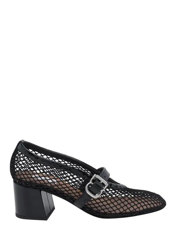 Alaïa Fishnet Mary Jane - Black