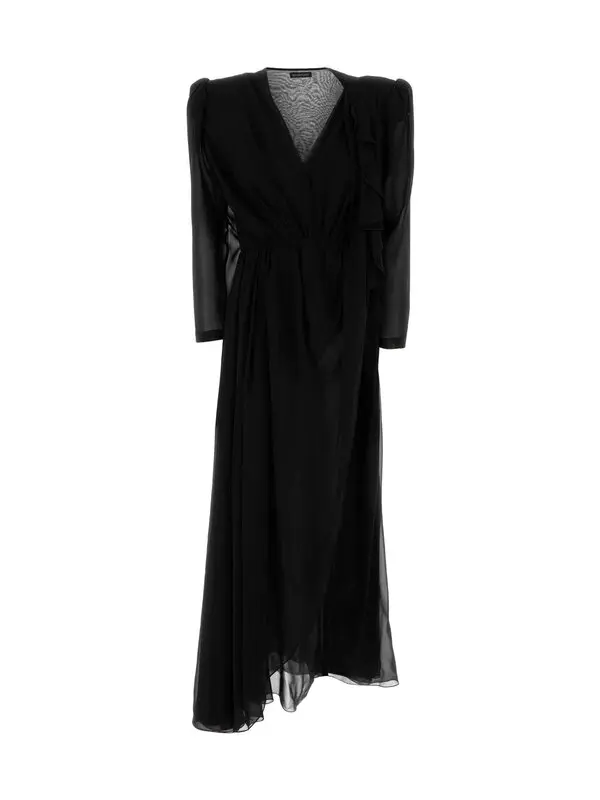 Balenciaga Crepe Dress - Black
