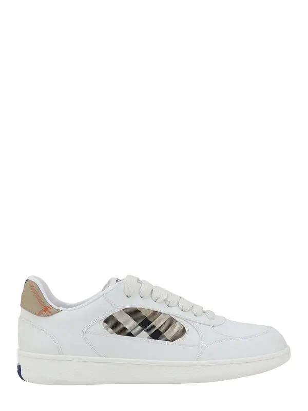 Burberry Leather Sneakers - White
