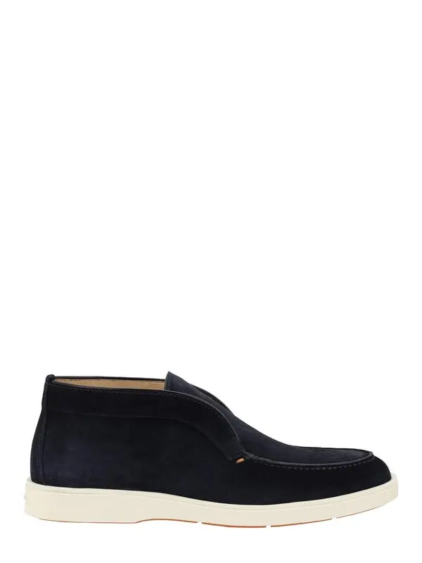 Santoni Desert Suede Ankle Boots - Blue