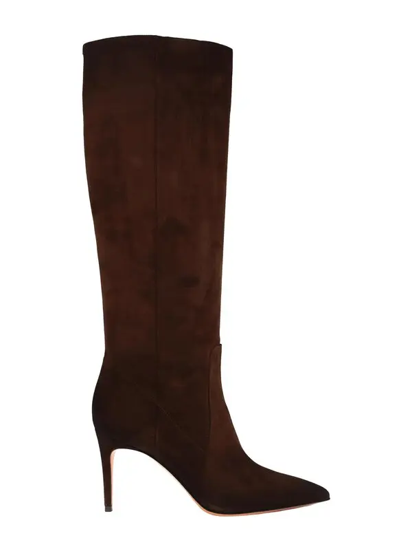 Santoni Pointed High Boots - Brown