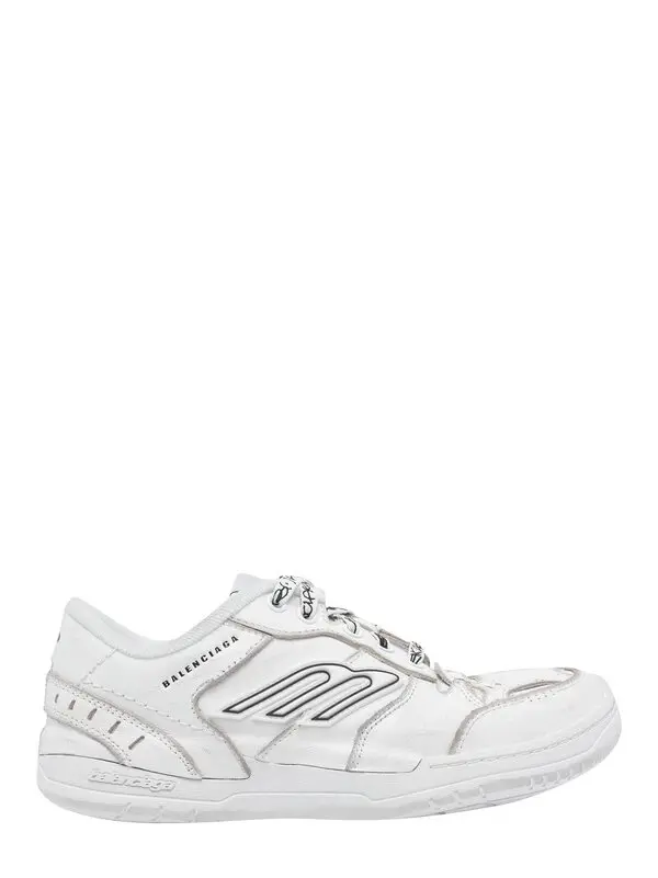 Balenciaga Hamptons Worn-out Sneakers - White