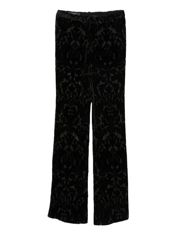 Gucci Velvet Flared Trousers - Black