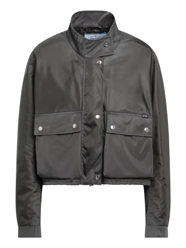 Prada Re-nylon Washed Jacket - Gray