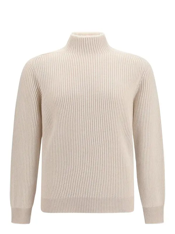 Brunello Cucinelli Cashmere Turtleneck Sweater - Multicolor