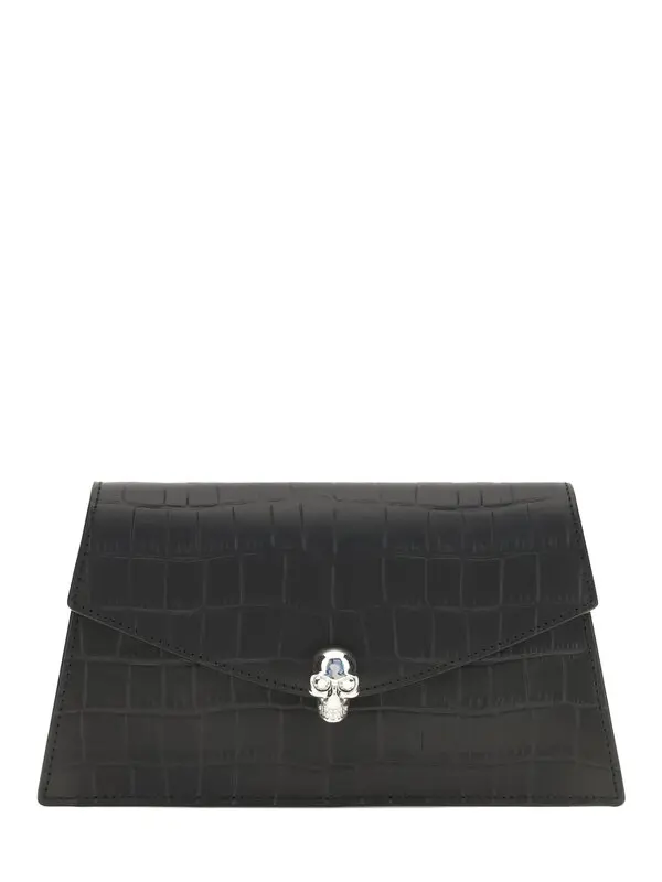 Alexander McQueen Mini Skull Clutch - Black