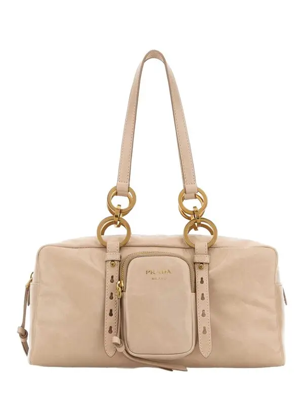 Prada Powder Leather Handbag - Pink