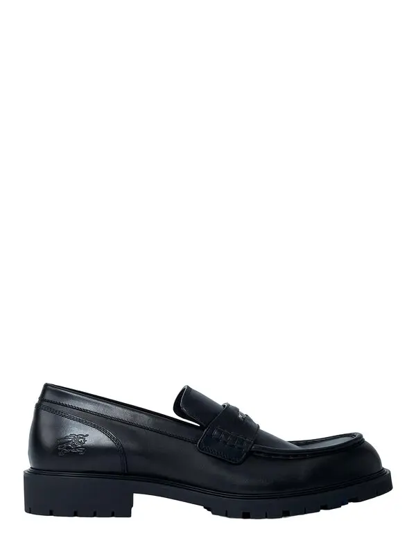 Burberry Leather Loafers - Black