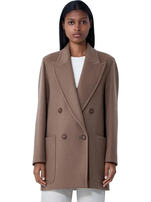 Max Mara Deletta Short Coat - Brown