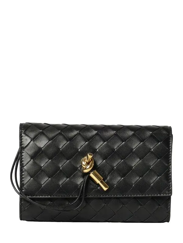 Bottega Veneta Andiamo Clutch Bag - Black