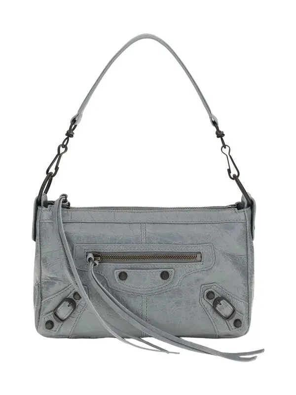 Balenciaga Le City Moto Mini Handbag - Gray