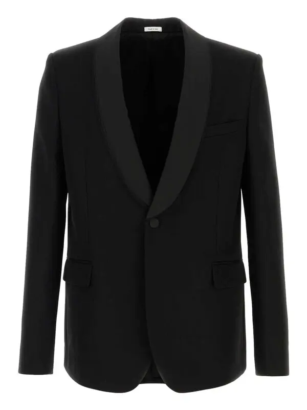 Alexander McQueen Wool Blazer - Black