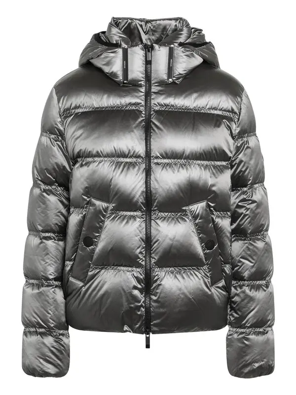 Moncler Sensation Short Down Jacket - Silver