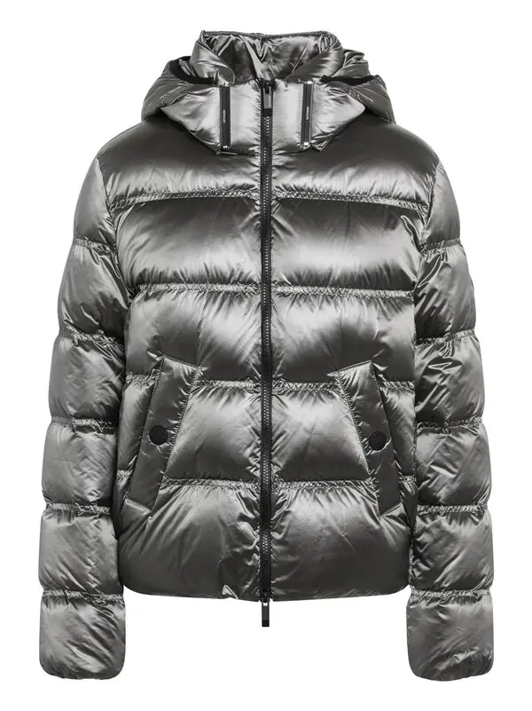 Moncler Sensation Short Down Jacket - Silver