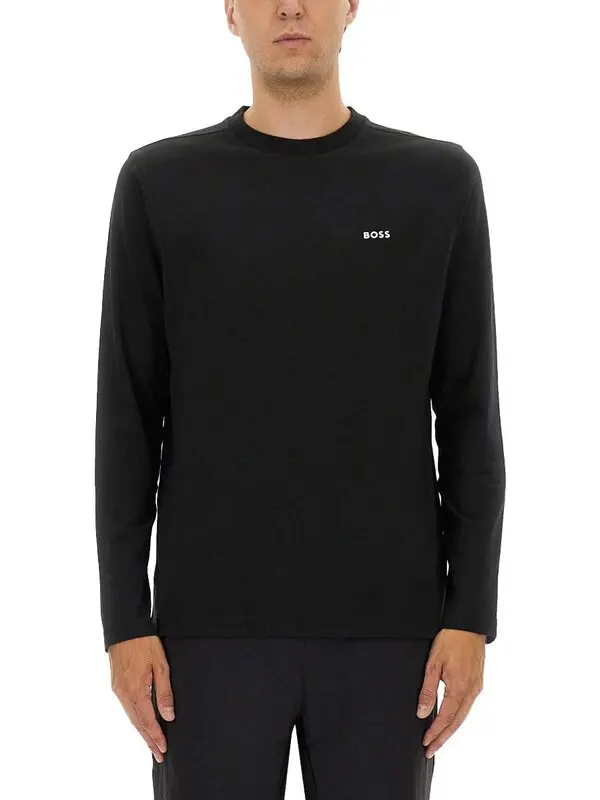 BOSS T-shirt Con Logo - Black