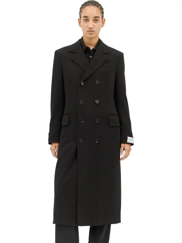 Bottega Veneta Matt Fluid Viscose Jersey Coat - Black