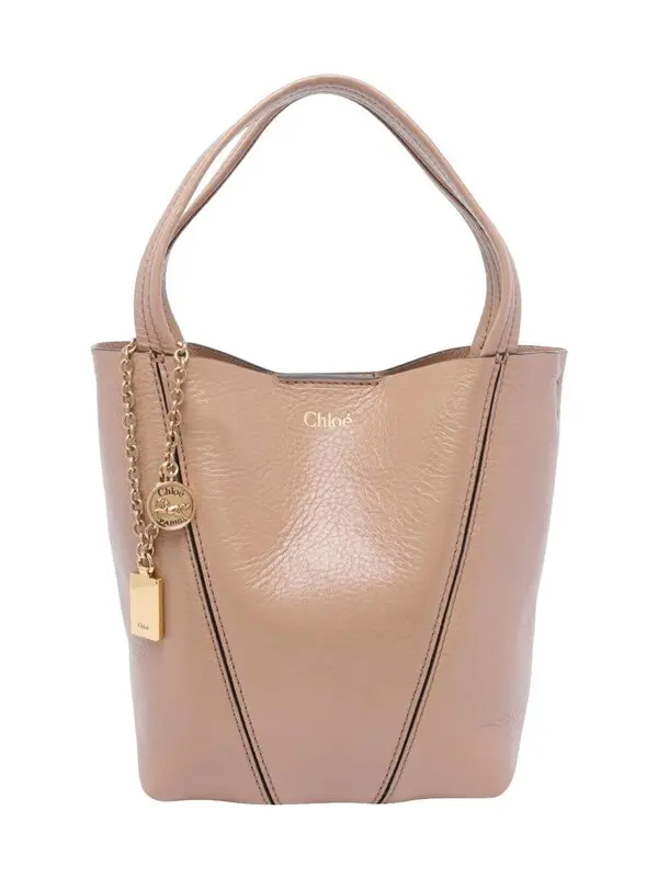 Chloé Leather Spin Crossbody Bag - Pink