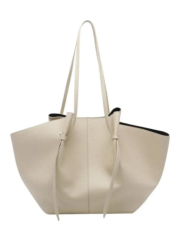 Yuzefi Leather Shoulder Bag - Cream