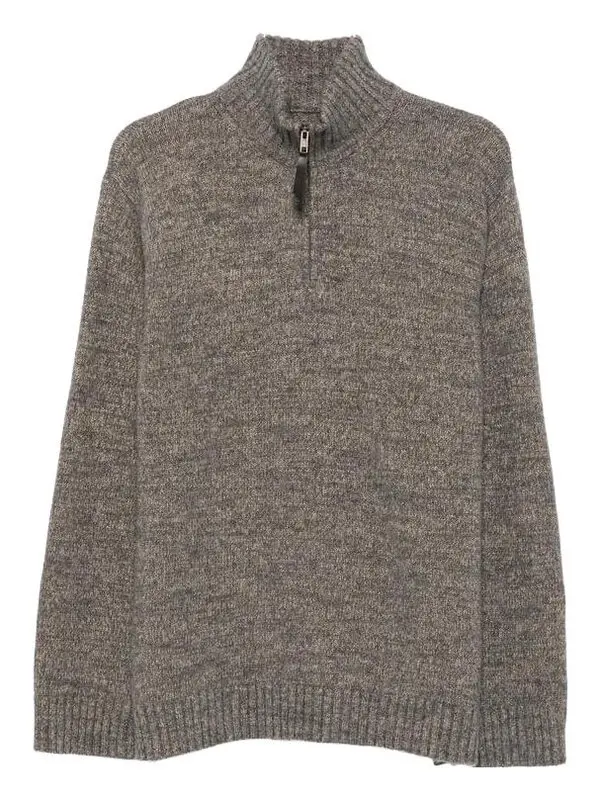 MAISON MARGIELA Quarter-zip Knit Jumper - Gray
