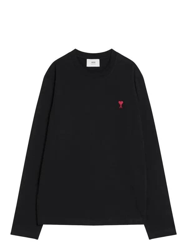 AMI Paris De Coeur T-shirt - Black