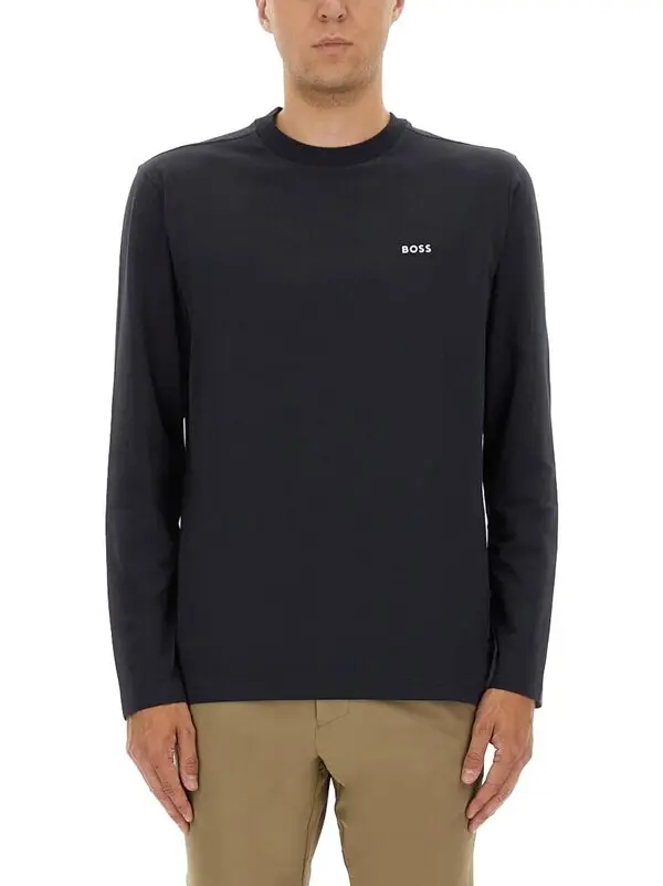 BOSS T-shirt Con Logo - Blue
