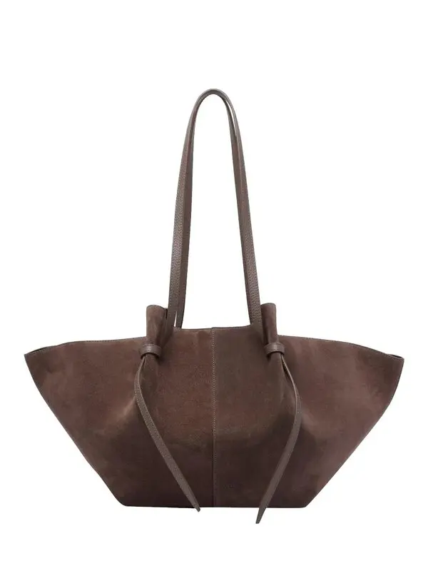 Yuzefi Suede Mochi Shoulder Bag - Brown