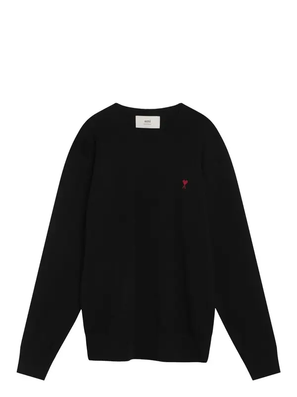 AMI Paris De Coeur Sweater - Black