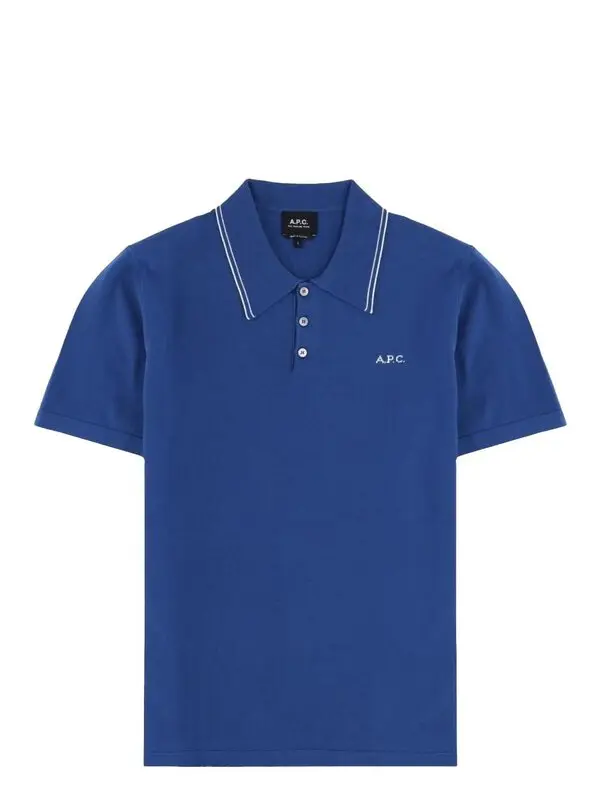 A.p.c. Polo Alex Con Logo - Blue